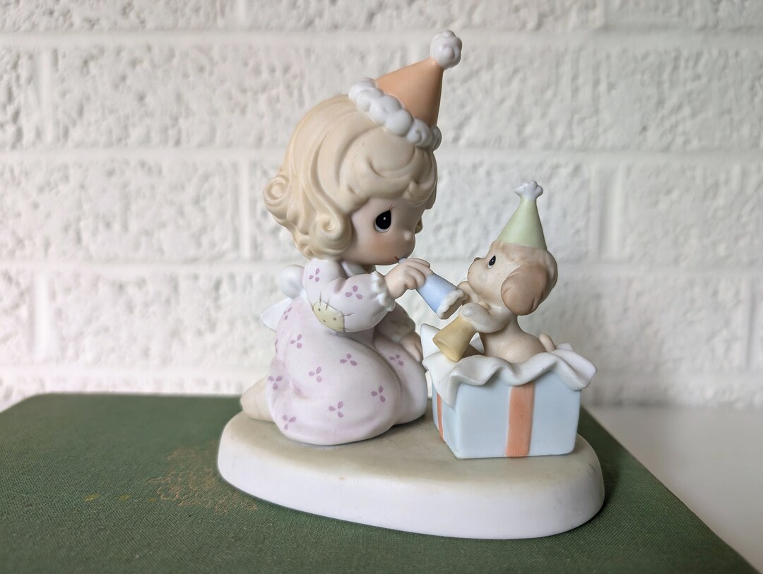 Vintage Precious Moments Porcelain Figurine | “wishing You a Birthday ...