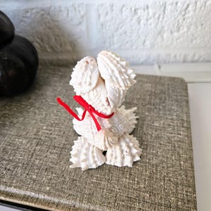 Vintage Seashell Dog Figurine | Natural Genuine Seashells | Puppy - Etsy