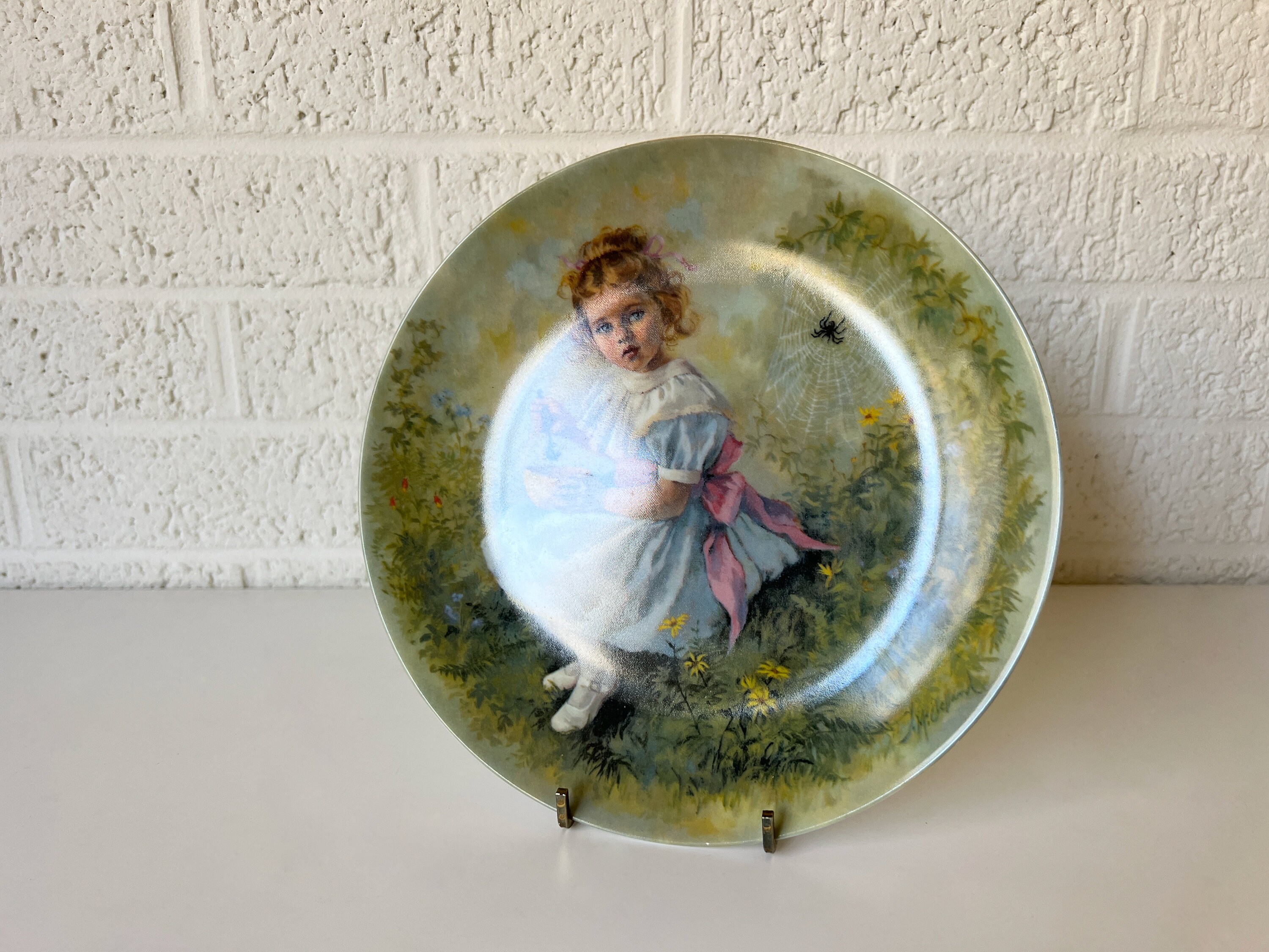 Vintage Little Miss Muffet Decorative Plate John Mcclelland Bradex ...