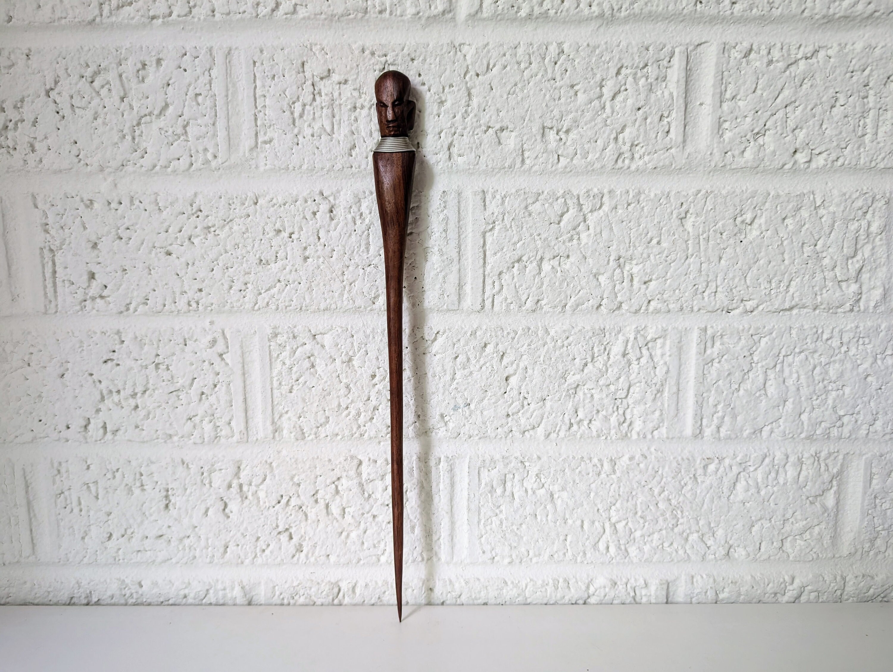 Vintage Hand Carved Hair Pin African Wooden Hair Pin - Etsy
