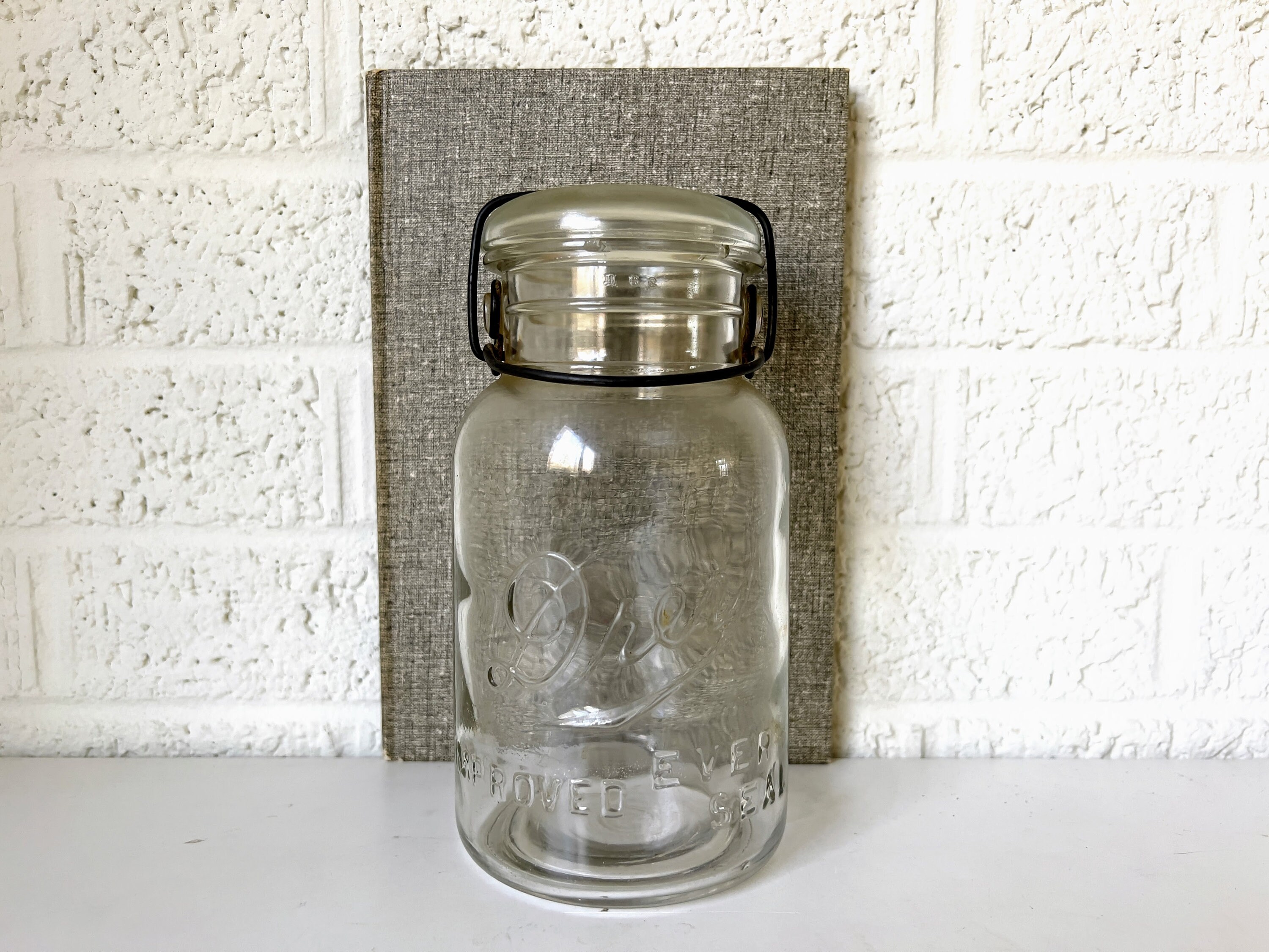 Vintage Drey Improved Ever Seal Canning Jar With Wire Bale | Clear ...