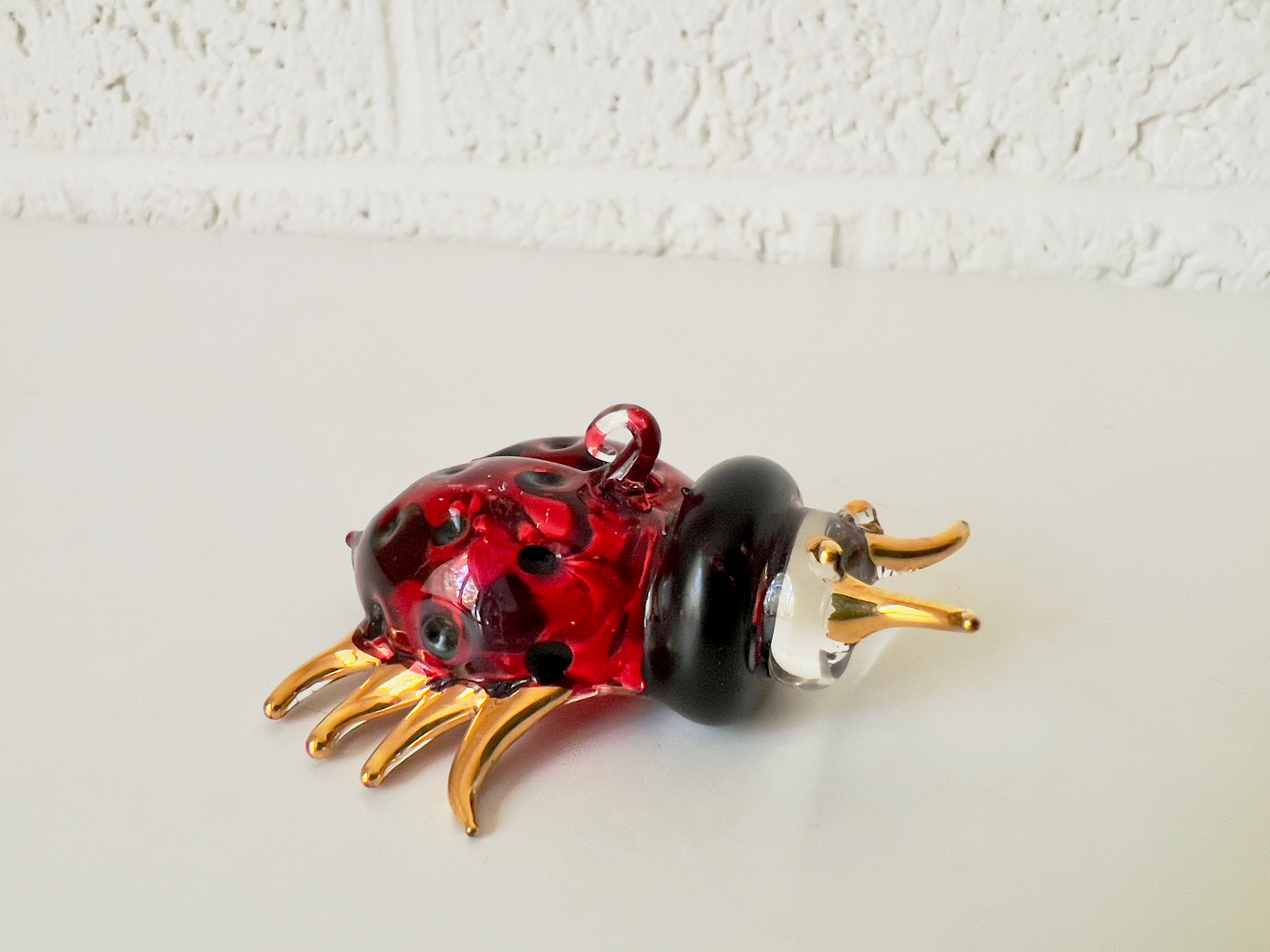 Vintage Glass Ladybug Ornament ONE BROKEN LEG - Etsy