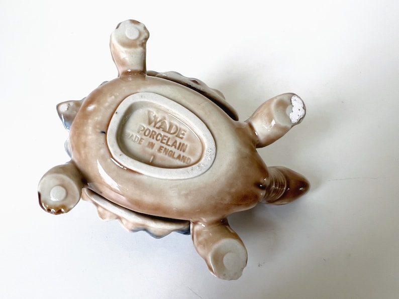 Vintage Wade Turtle Trinket Box | Wade of England Porcelain Tortoise ...