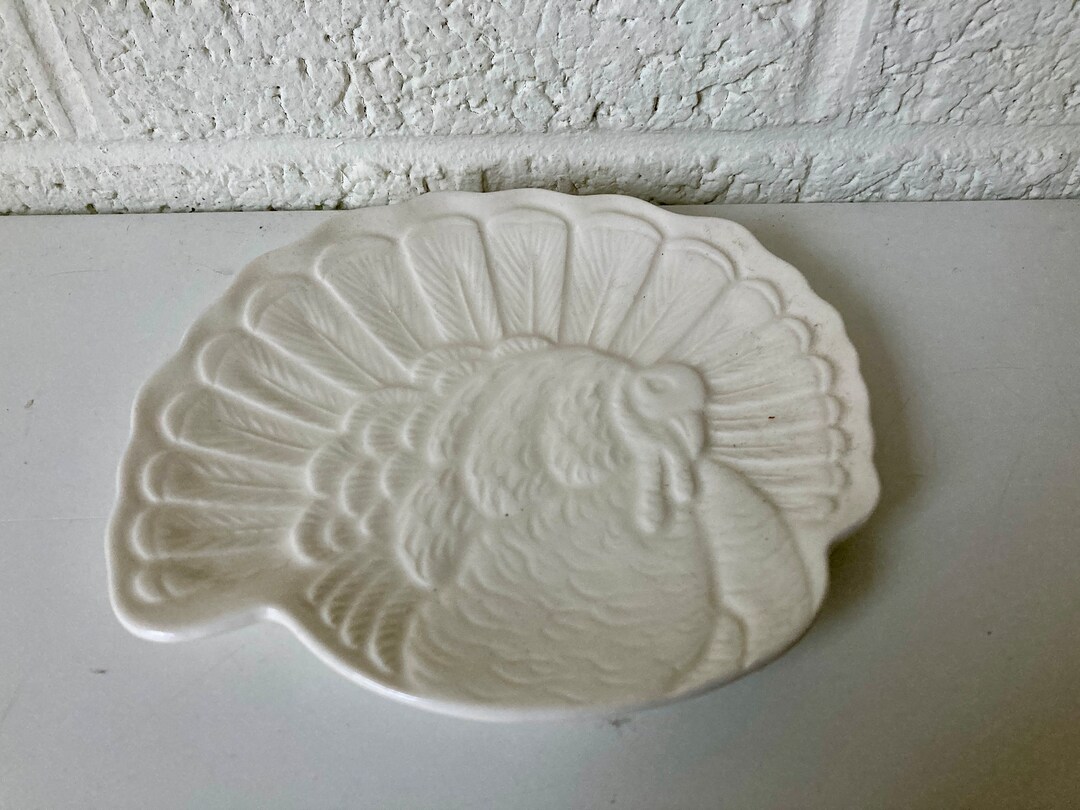 Vintage Ceramic Turkey Platter - Etsy