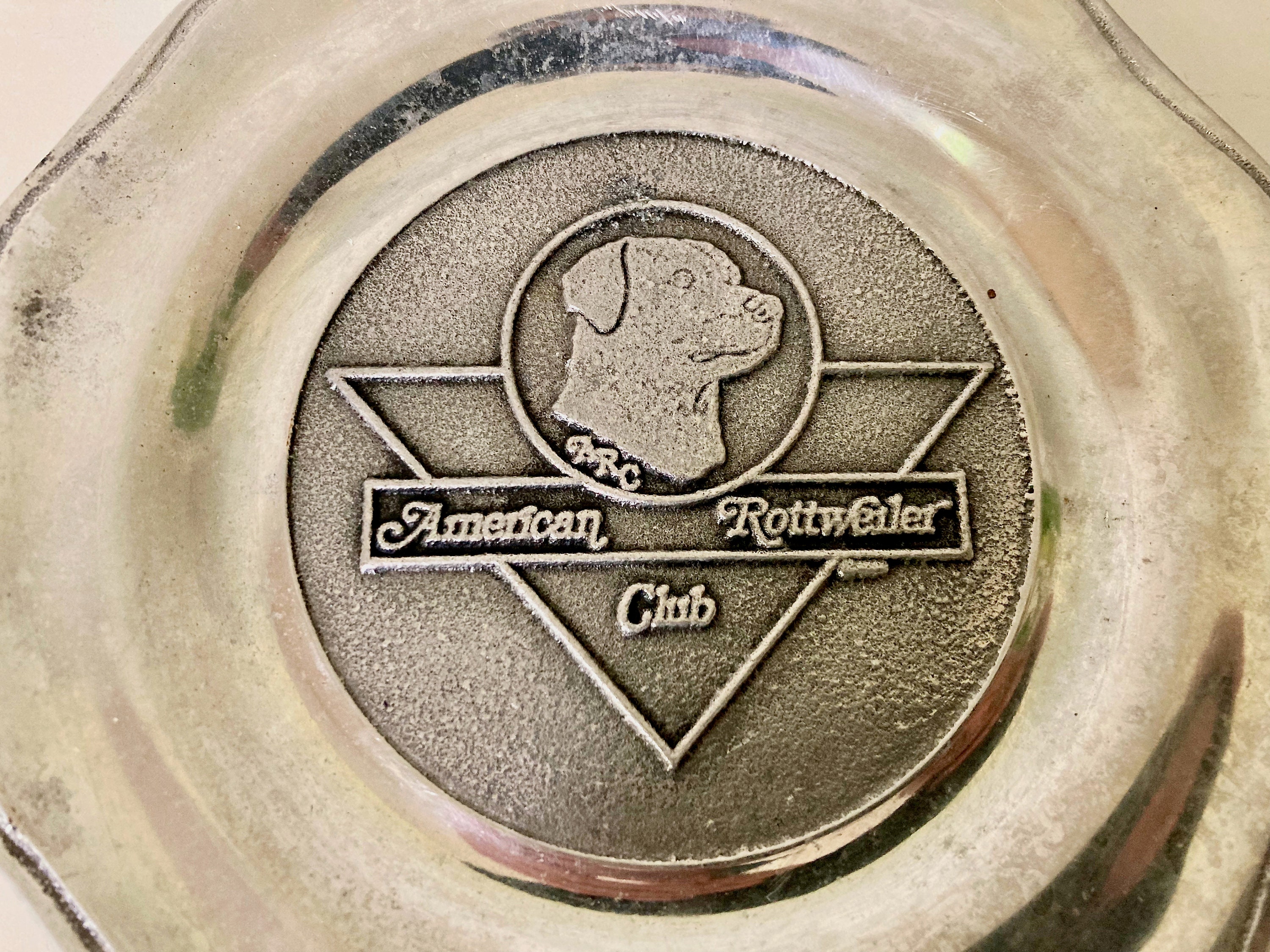 Vintage American Rottweiler Club Trophy Plate - Etsy