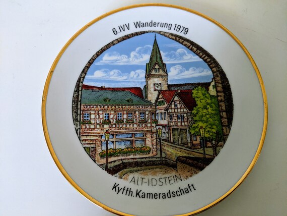 Vintage Decorative Plate With German Scenery. - Etsy