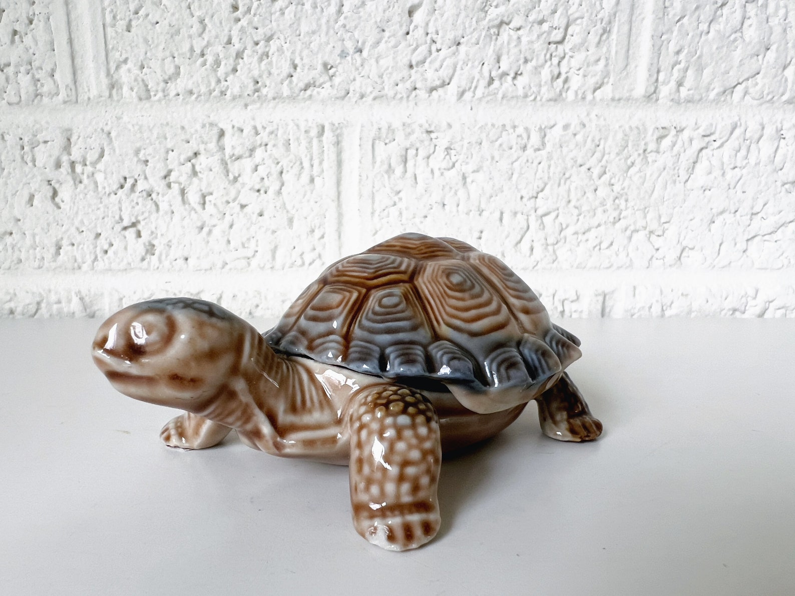 Vintage Wade Turtle Trinket Box | Wade of England Porcelain Tortoise ...