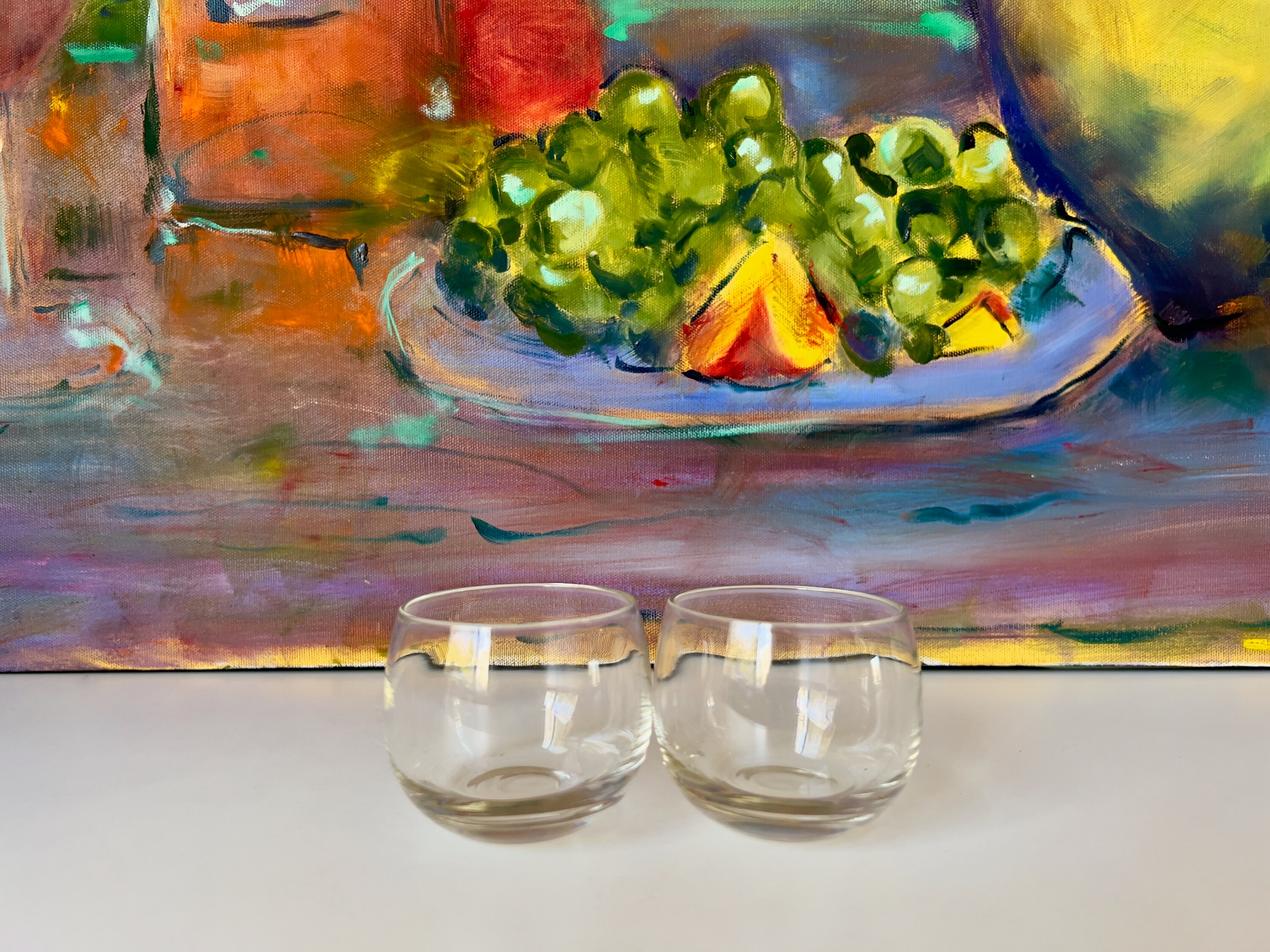 Pair Vintage Roly Poly Whiskey Glasses - Etsy