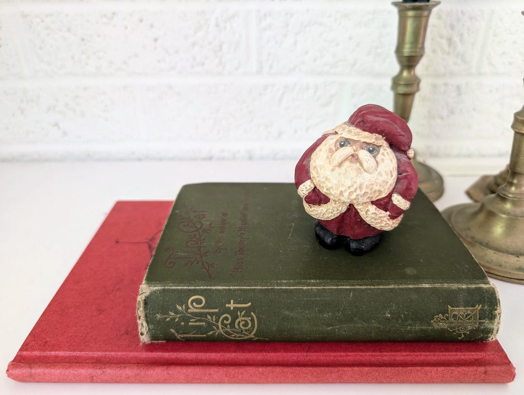 Little Vintage Stout Santa Figurine - Etsy