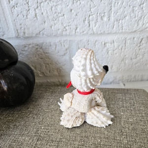 Vintage Seashell Dog Figurine | Natural Genuine Seashells | Puppy - Etsy