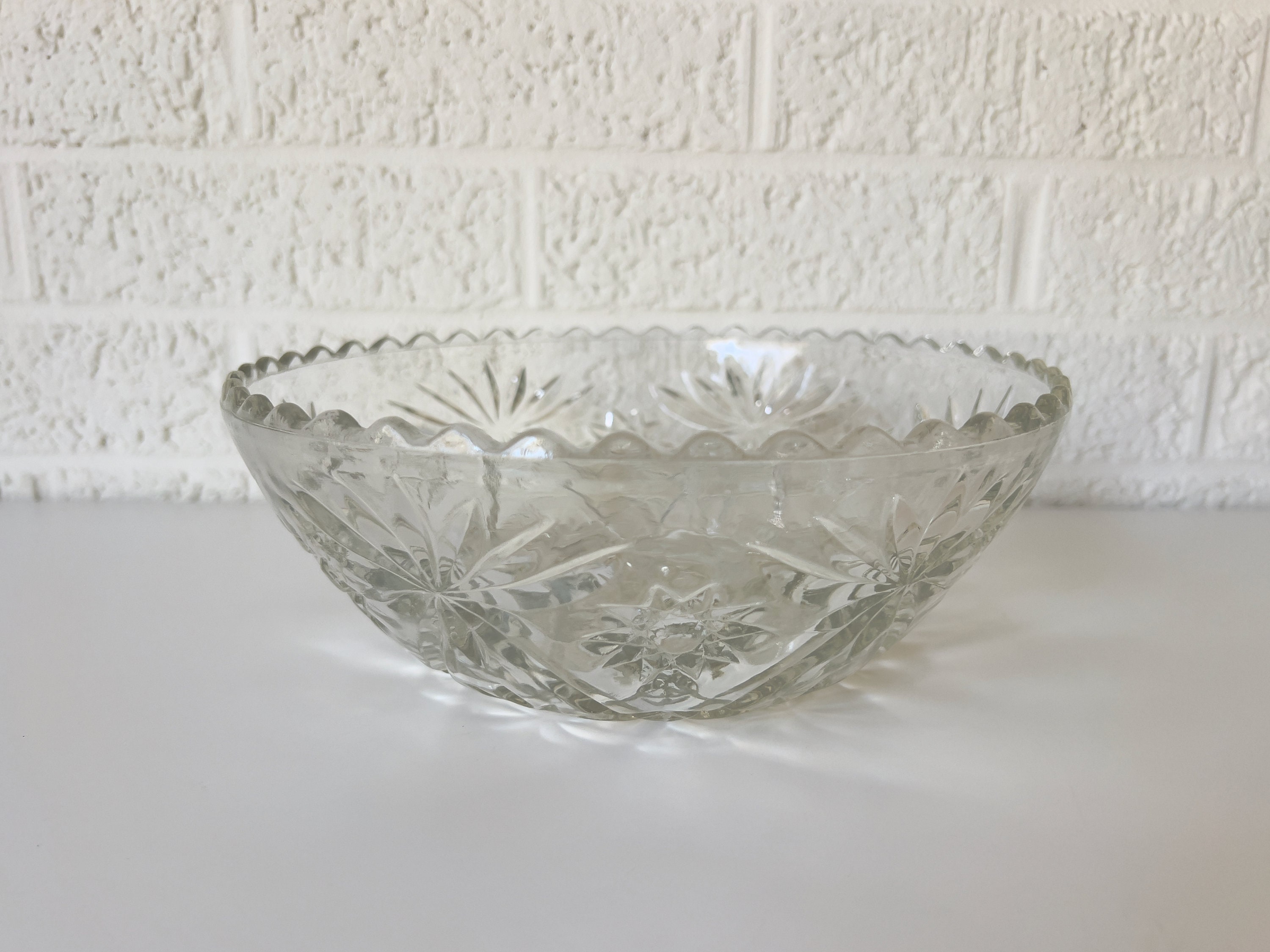 Vintage Anchor Hocking Glass Bowl Star of David Pattern 1960s - Etsy