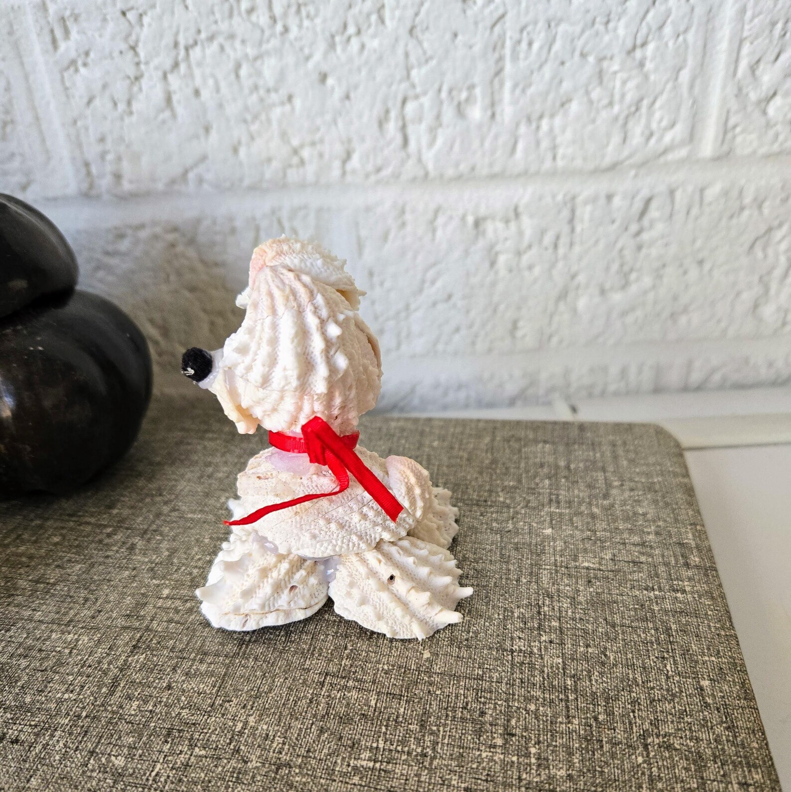 Vintage Seashell Dog Figurine | Natural Genuine Seashells | Puppy - Etsy