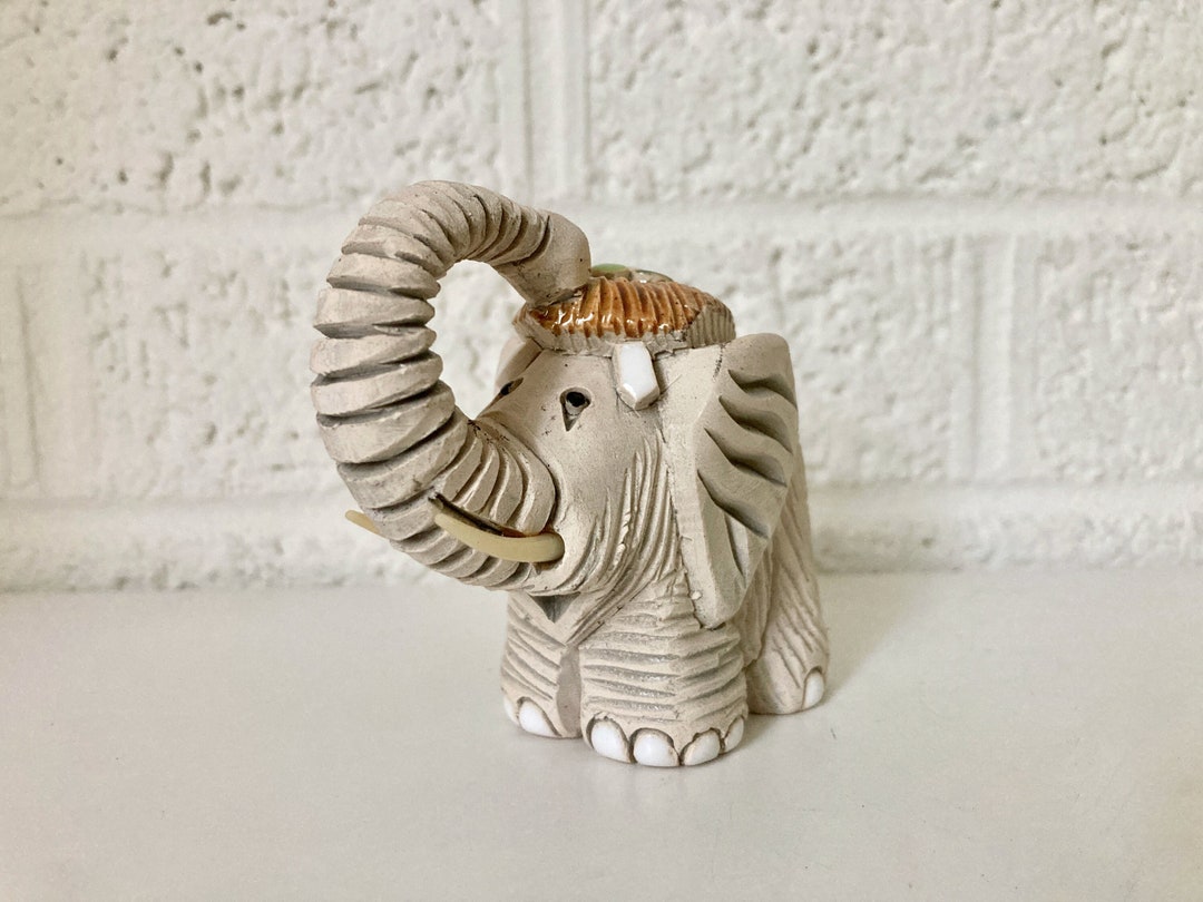 Vintage Artesania Rinconada Elephant Figurine | Signed | Retired - Etsy
