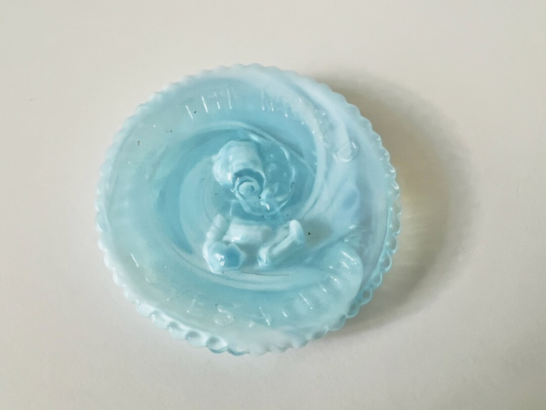 Vintage Mosser Glass Miniature 1.75" Plate | All the World Loves A ...