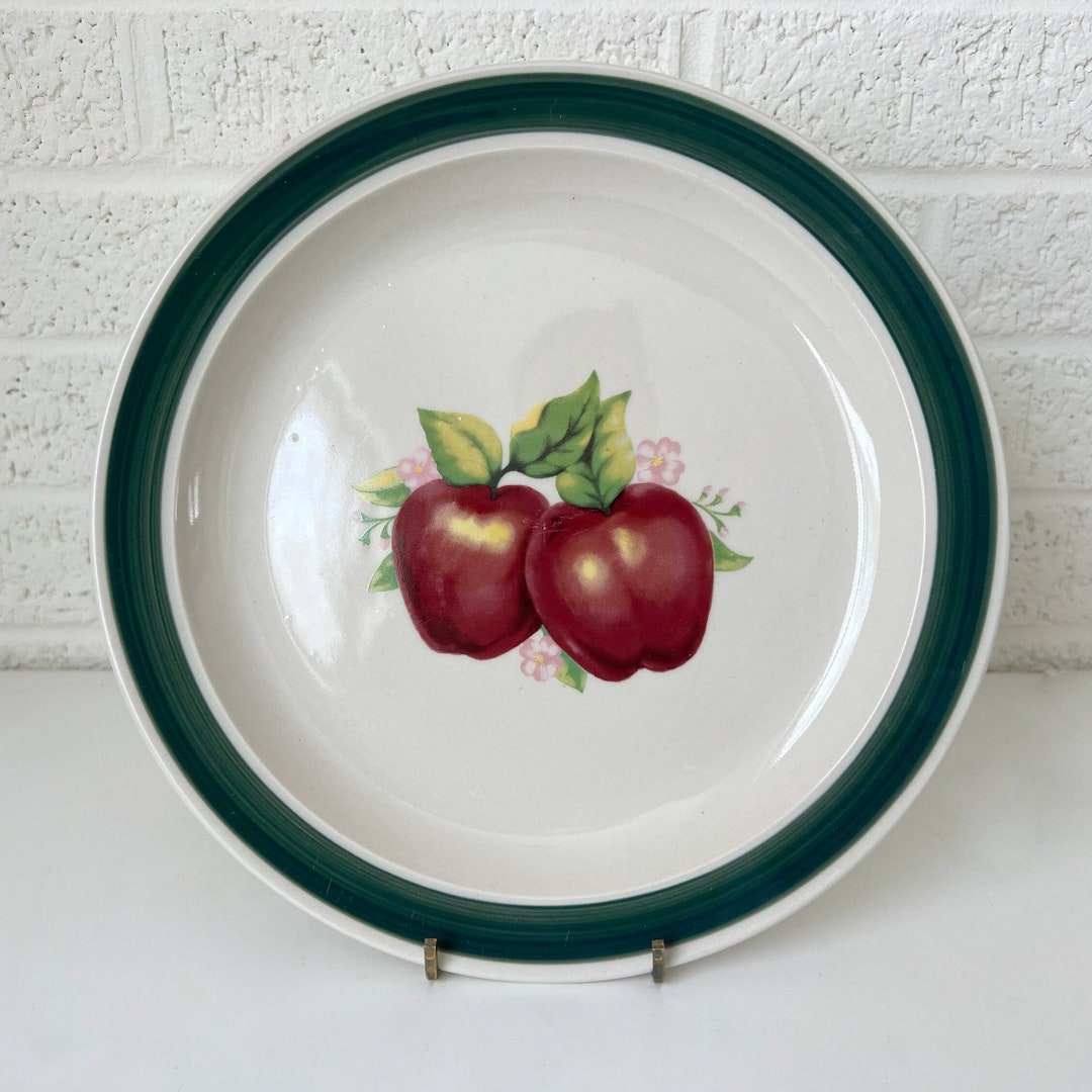 Vintage Apples Dinner Plate | Four Star Stoneware - Etsy