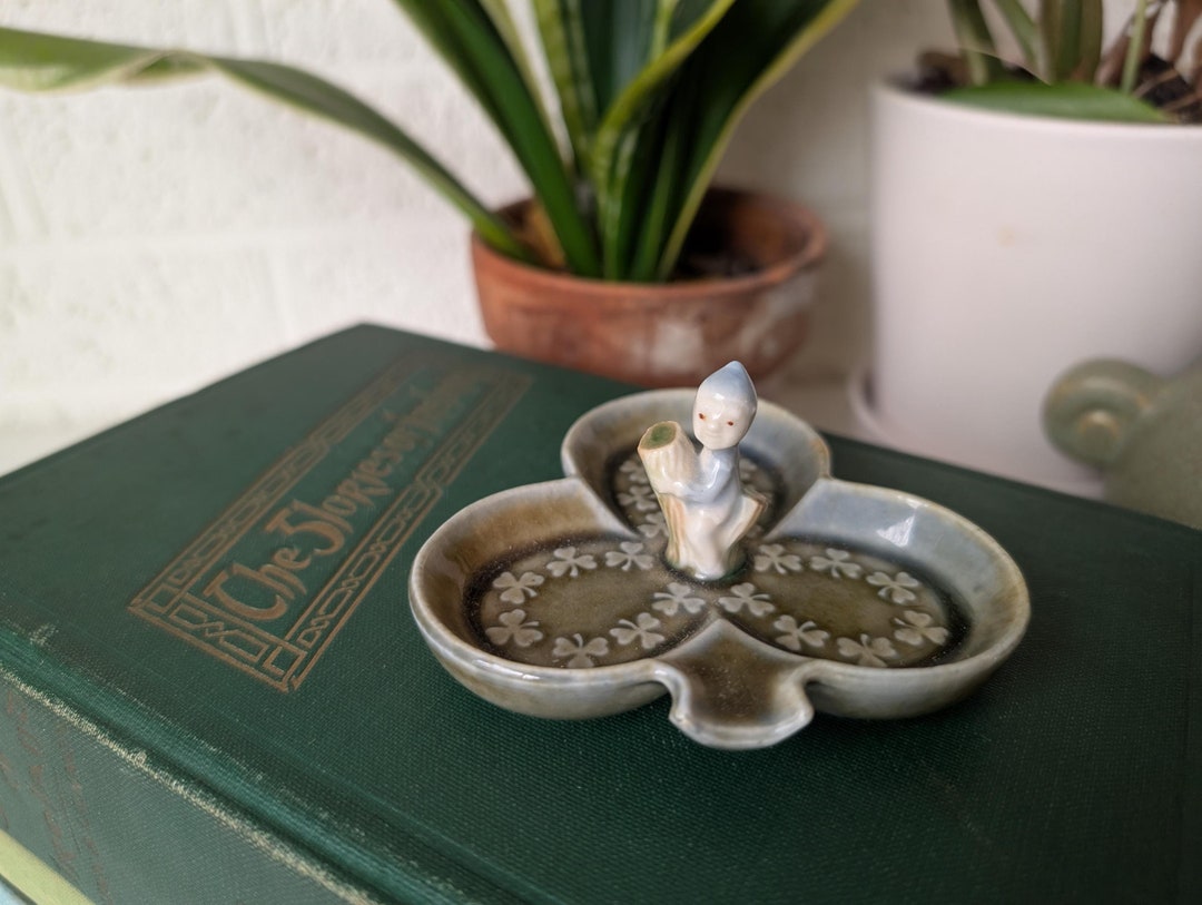 Vintage Wade Ireland Trinket Dish | Porcelain Ring Holder | Fairy on ...