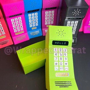 Retro Phone Favor Boxes - ANY THEME - Etsy