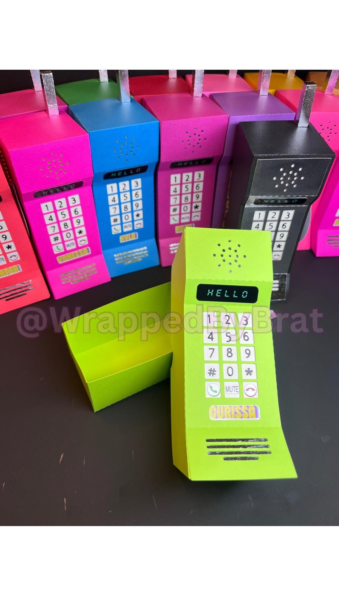 Retro Phone Favor Boxes - ANY THEME - Etsy