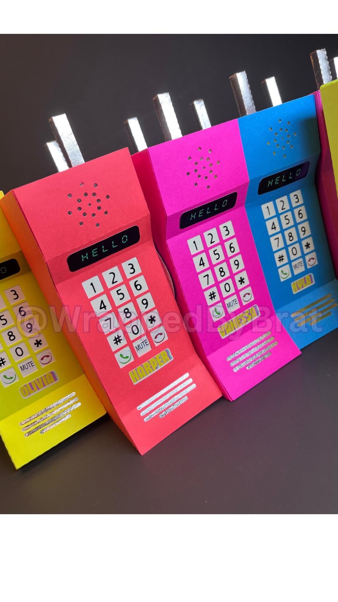 Retro Phone Favor Boxes - ANY THEME - Etsy