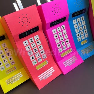 Retro Phone Favor Boxes - ANY THEME - Etsy