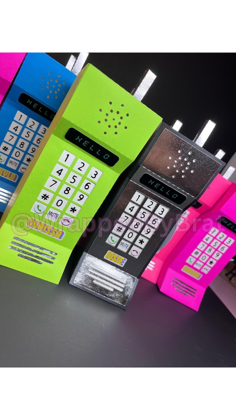 Retro Phone Favor Boxes - ANY THEME - Etsy