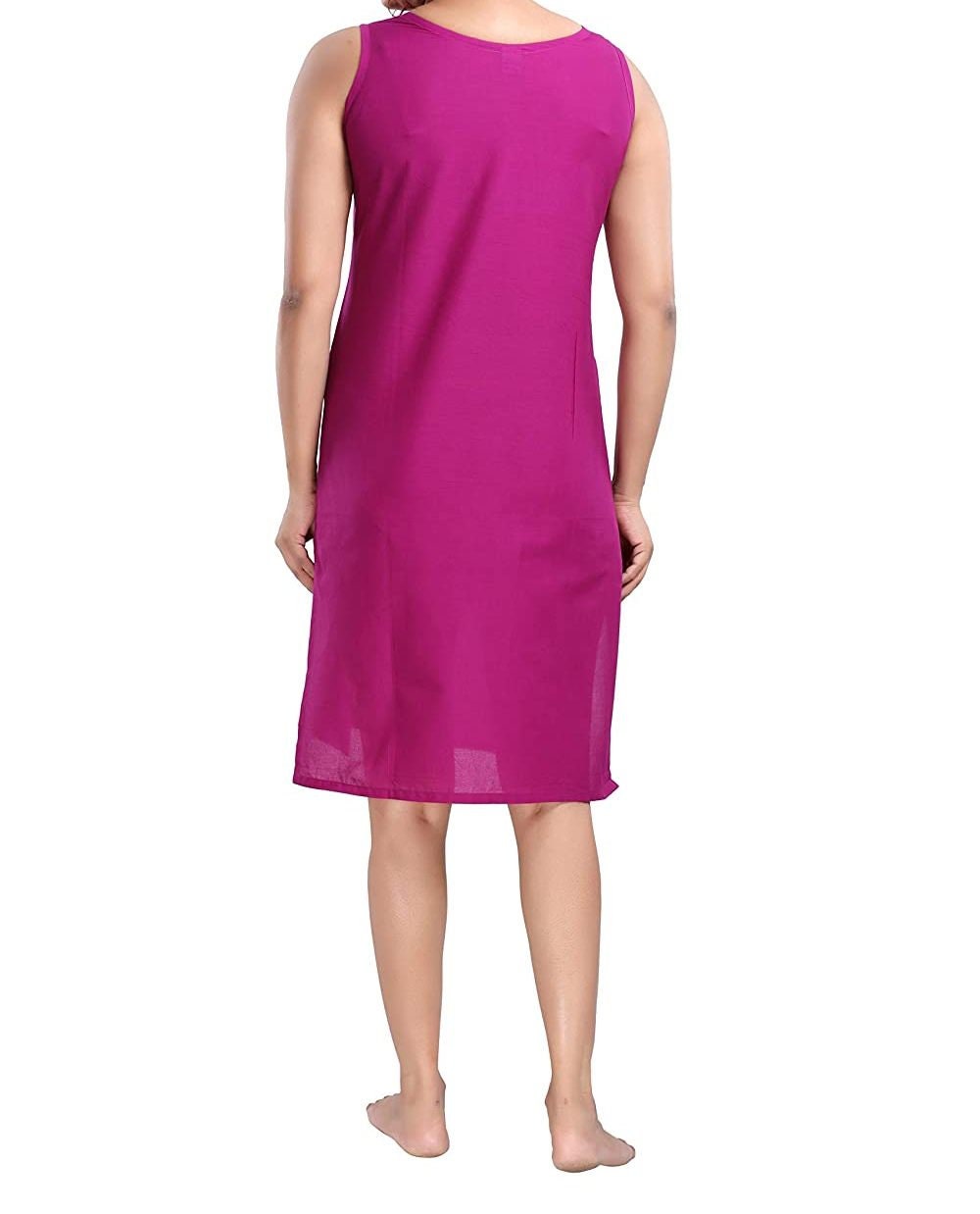 Women's Inner Slip, Sleeveless Long Camisole, Cotton Long Inner Wear ...