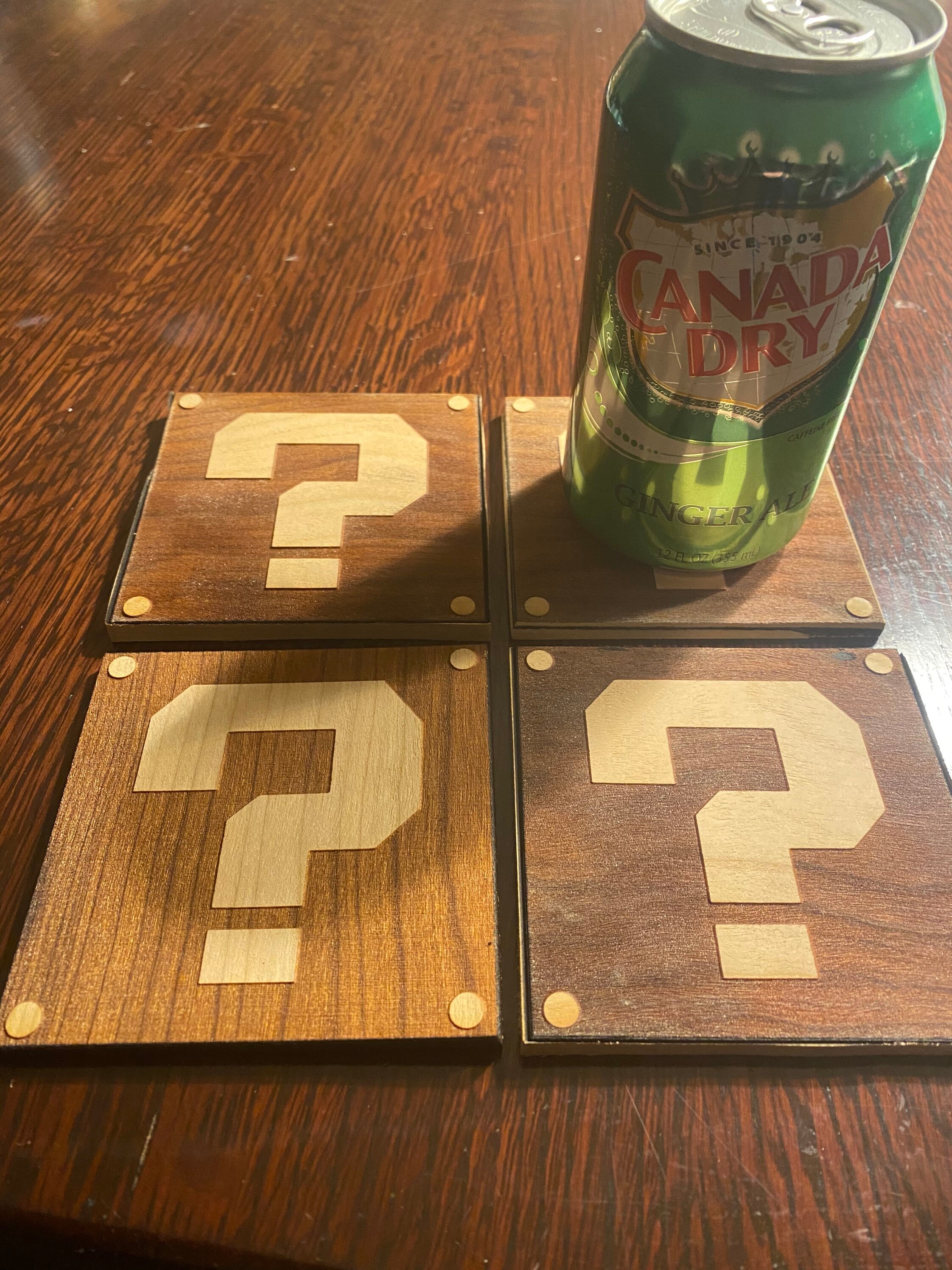 Mario Theme Four Piece Coaster Set!!! - Etsy