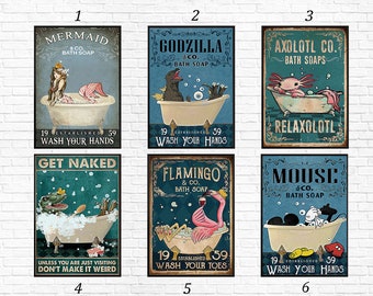 Godzilla Bath - Etsy