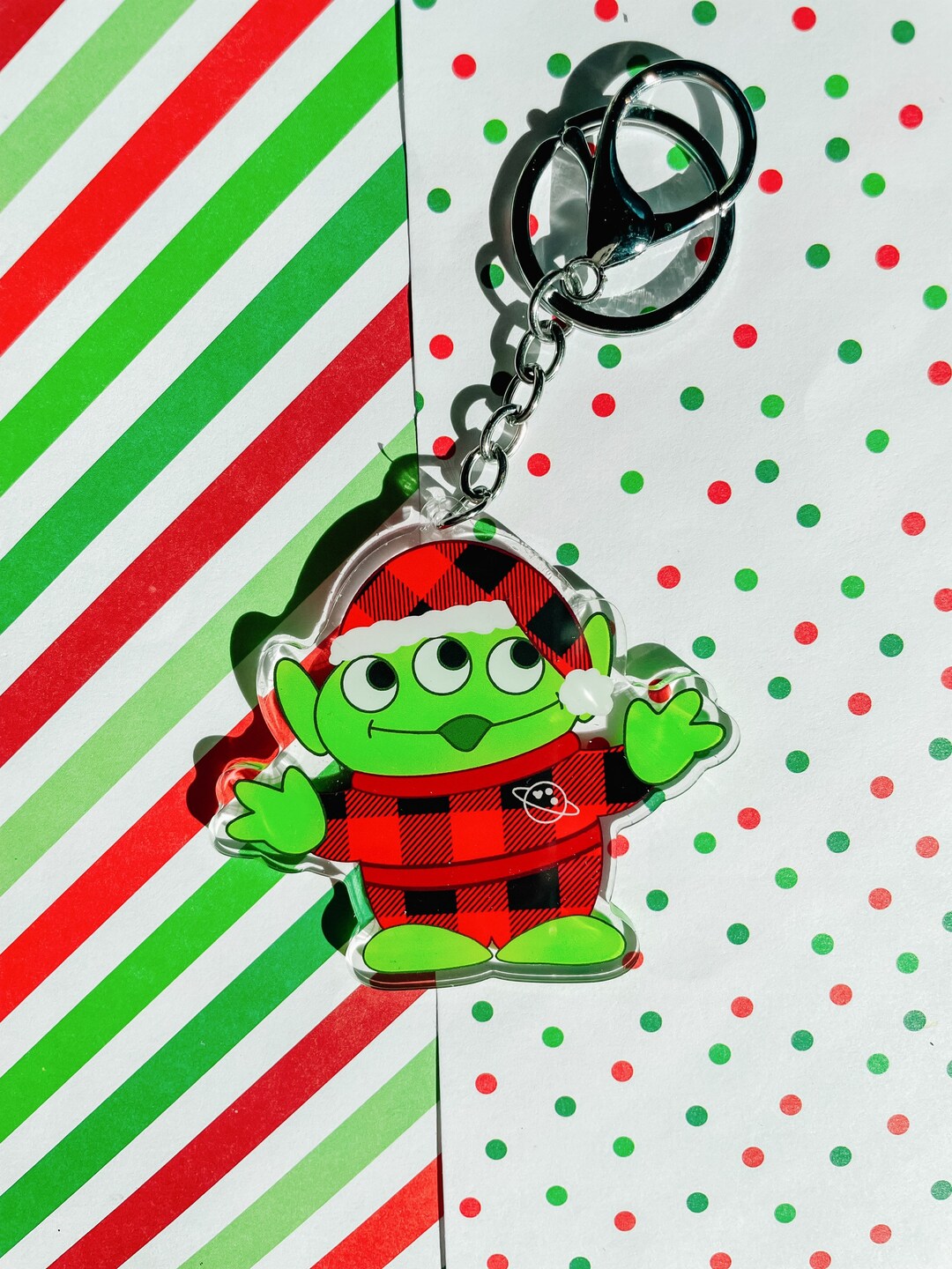 Toy Alien Keychain Disney Keychain Toy Alien Bag Charm - Etsy