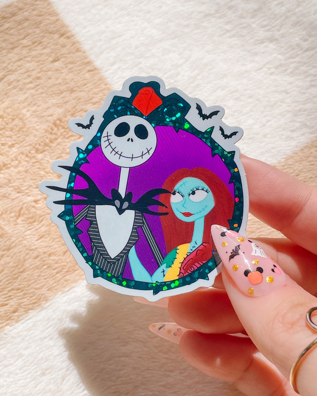 Jack & Sally Sticker Disney Halloween Sticker Nightmare Before ...