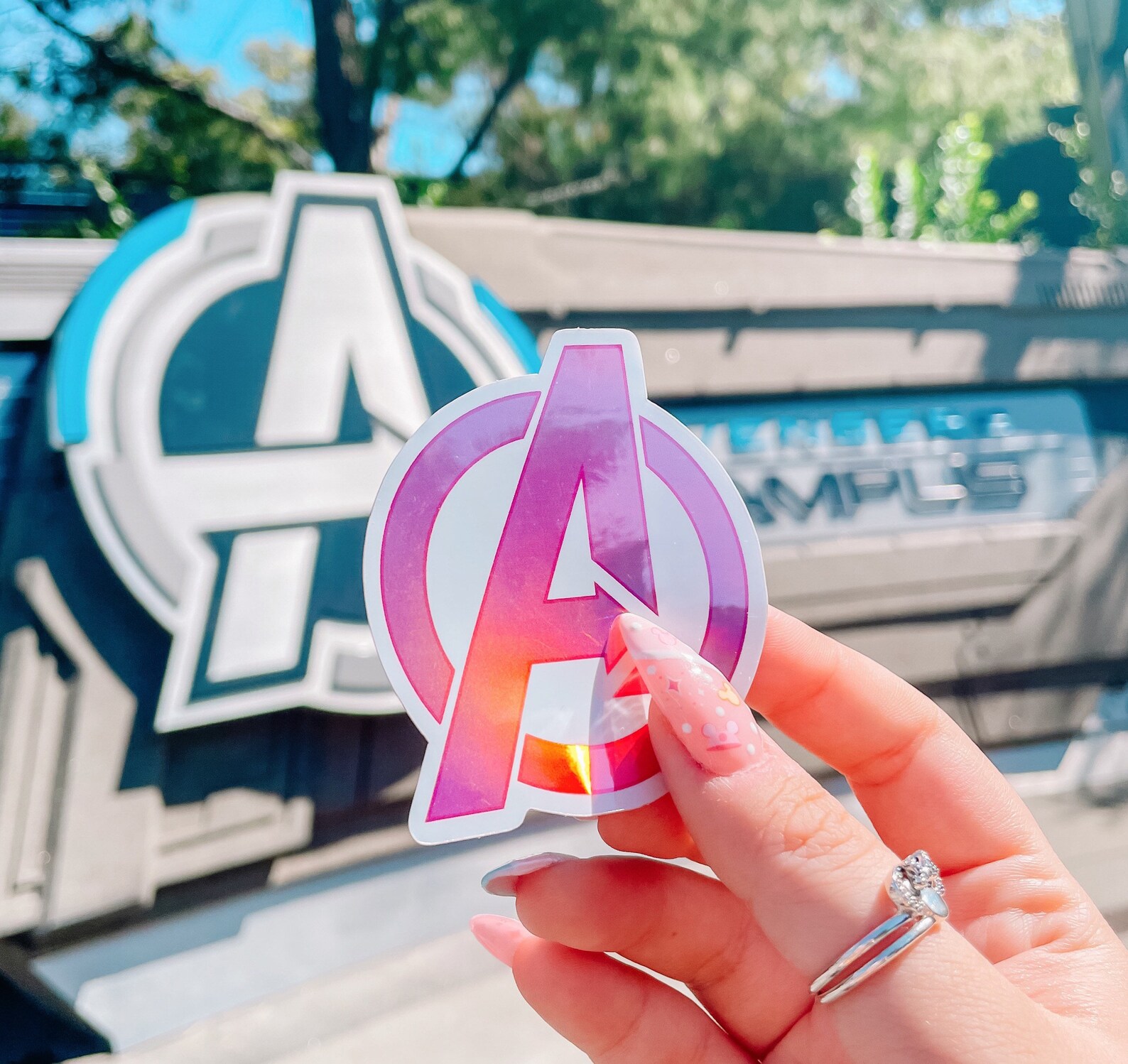 Avengers Logo Sticker | Avengers Campus Sticker | Marvel Sticker - Etsy