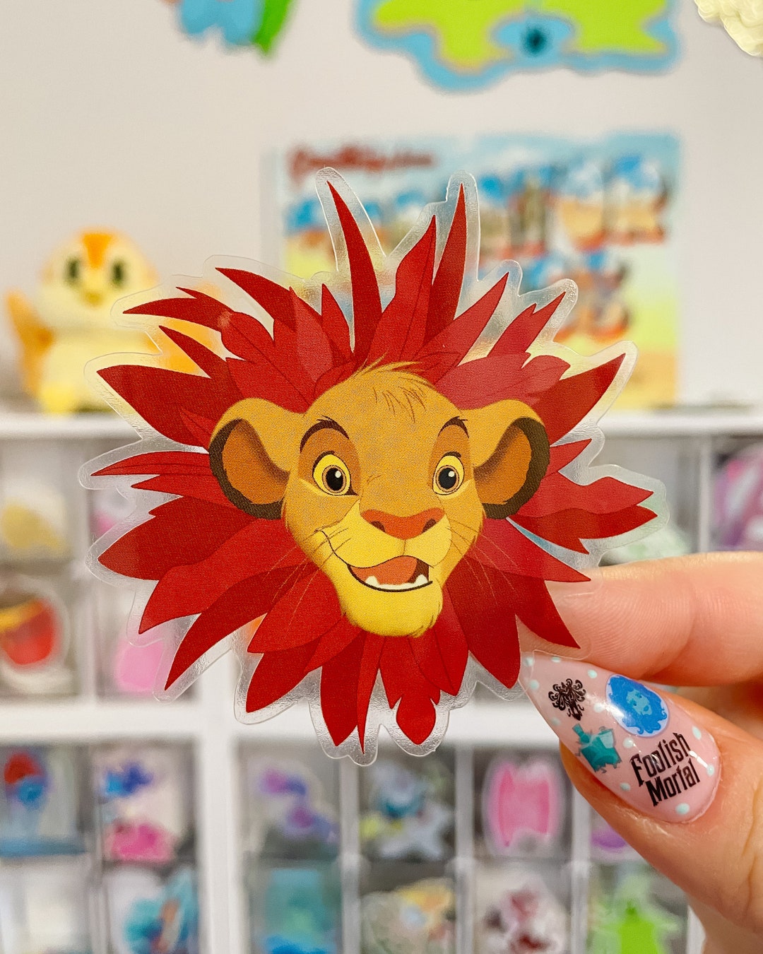 Simba Sticker Lion King Sticker Disney Cats Sticker - Etsy