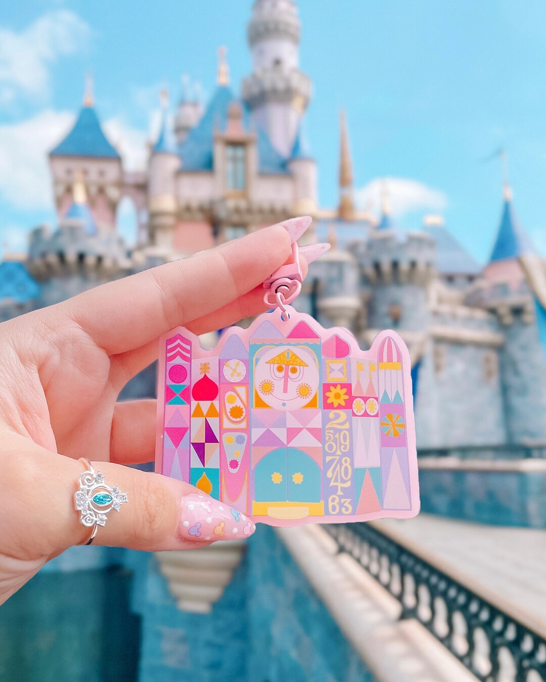 Small World Keychain Disney Keychain Disney Bag Charm - Etsy