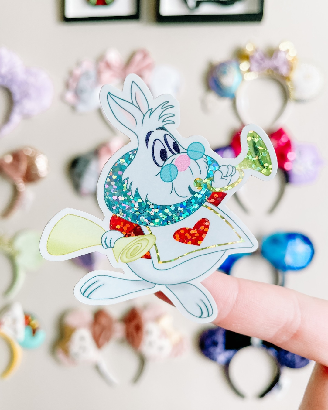 White Rabbit Sticker Alice in Wonderland Sticker - Etsy