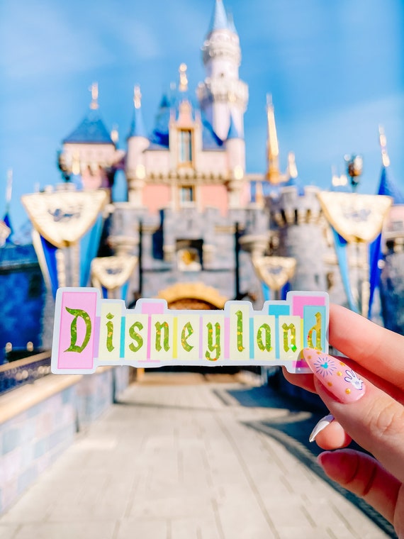 Disneyland Sign Sticker Retro Disney Sign Sticker | Etsy