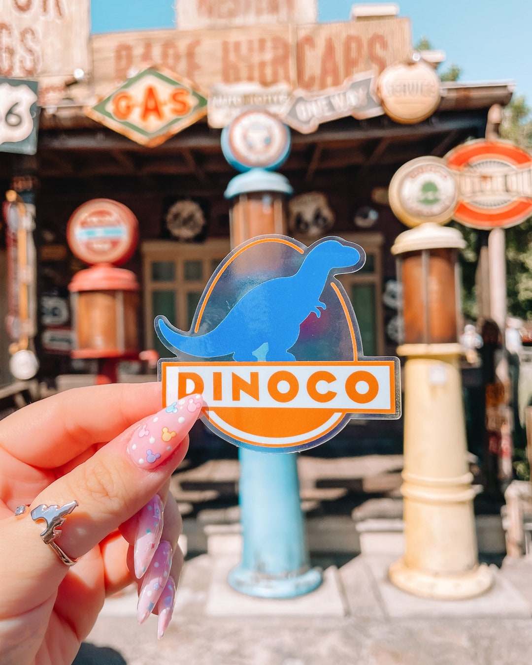 Dinoco Sticker Carsland Sticker - Etsy