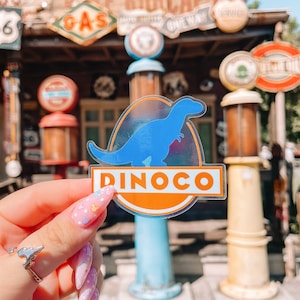 Dinoco Sticker Carsland Sticker - Etsy