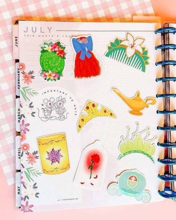 Disney Princess Stickers Disneyland Stickers - Etsy