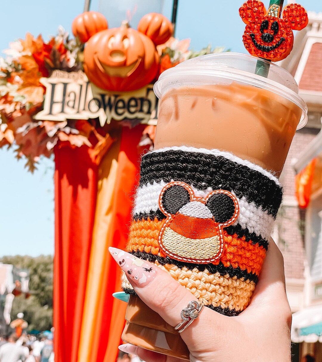 Mickey Candy Corn Cozy - Etsy