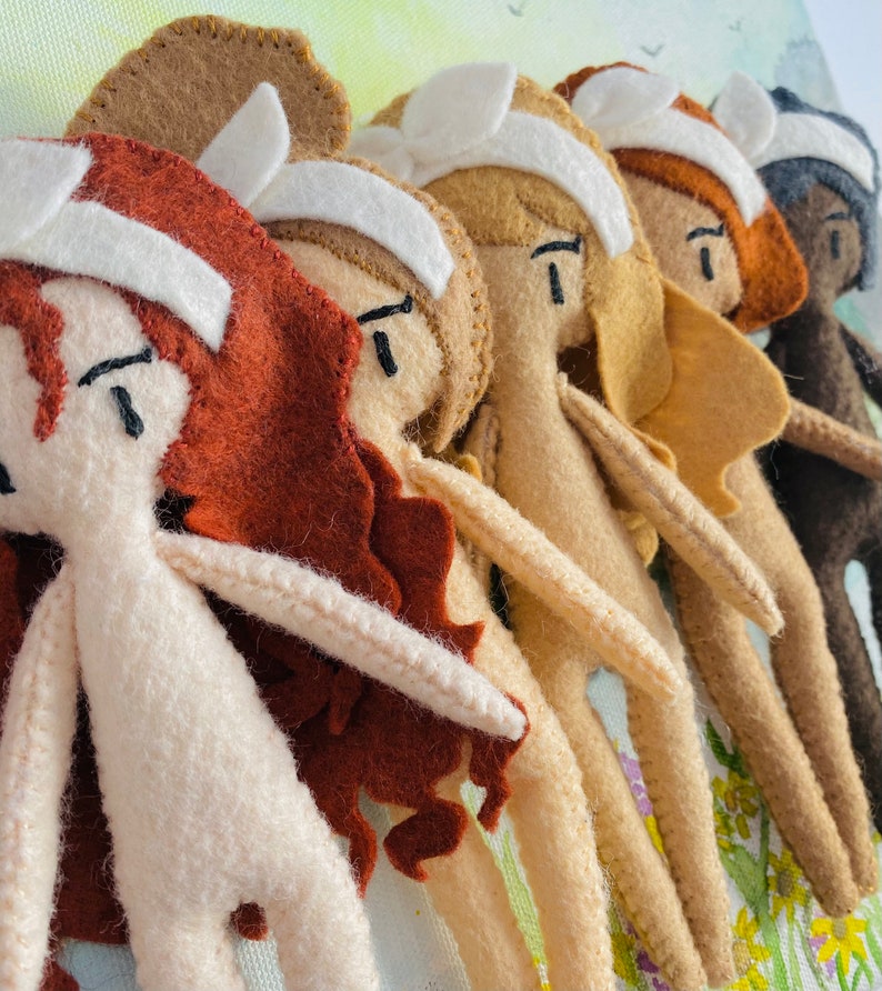 Tiny Friends Mini Felt Dolls Collection Pattern - Etsy