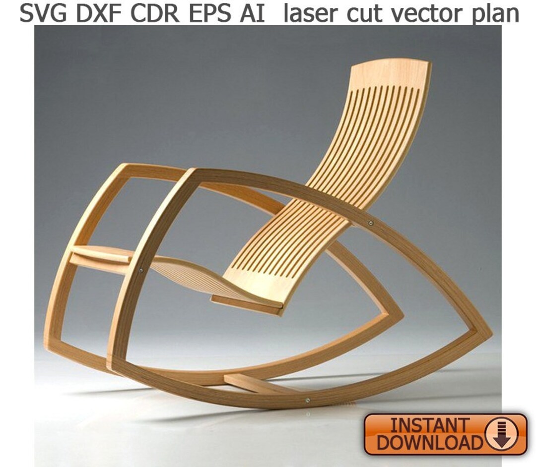 Chair. Laser Cut Files SVG DXF Glowforge Files Laser Svg - Etsy