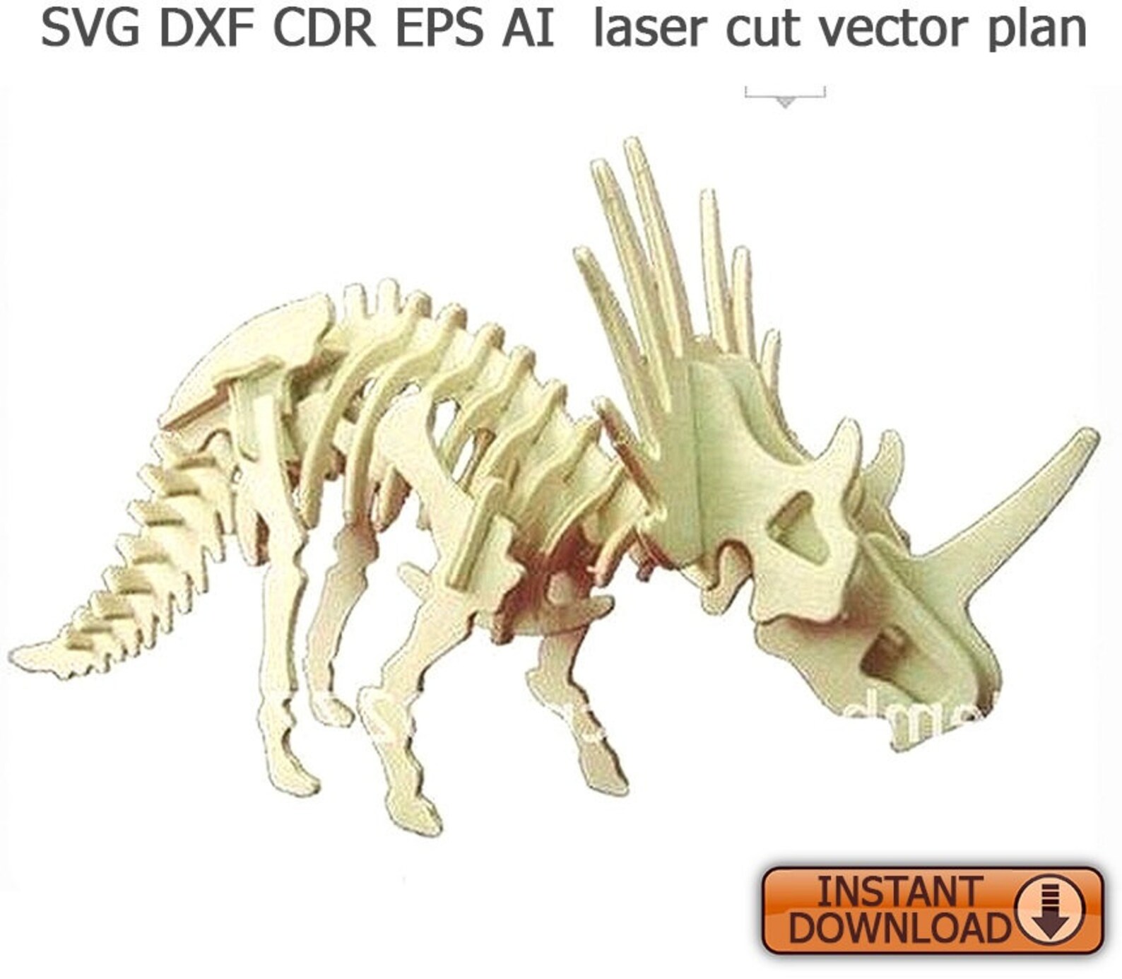 Dinosaur. cnc files DXF CDR dxf files for cnc laser cut | Etsy