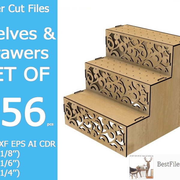 Lasercut Wood Drawers - Etsy