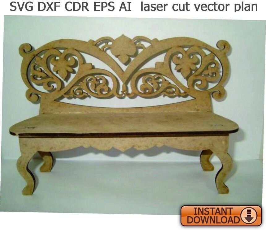 Home & Living laser cut, Bench and table for children.Laser cut files ...