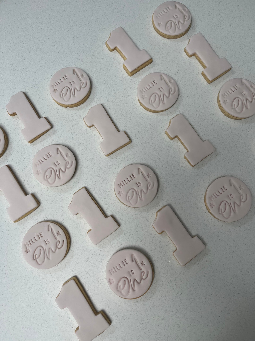 1st Birthday Biscuits, Kids Biscuits, One Year Old Party Favours ...