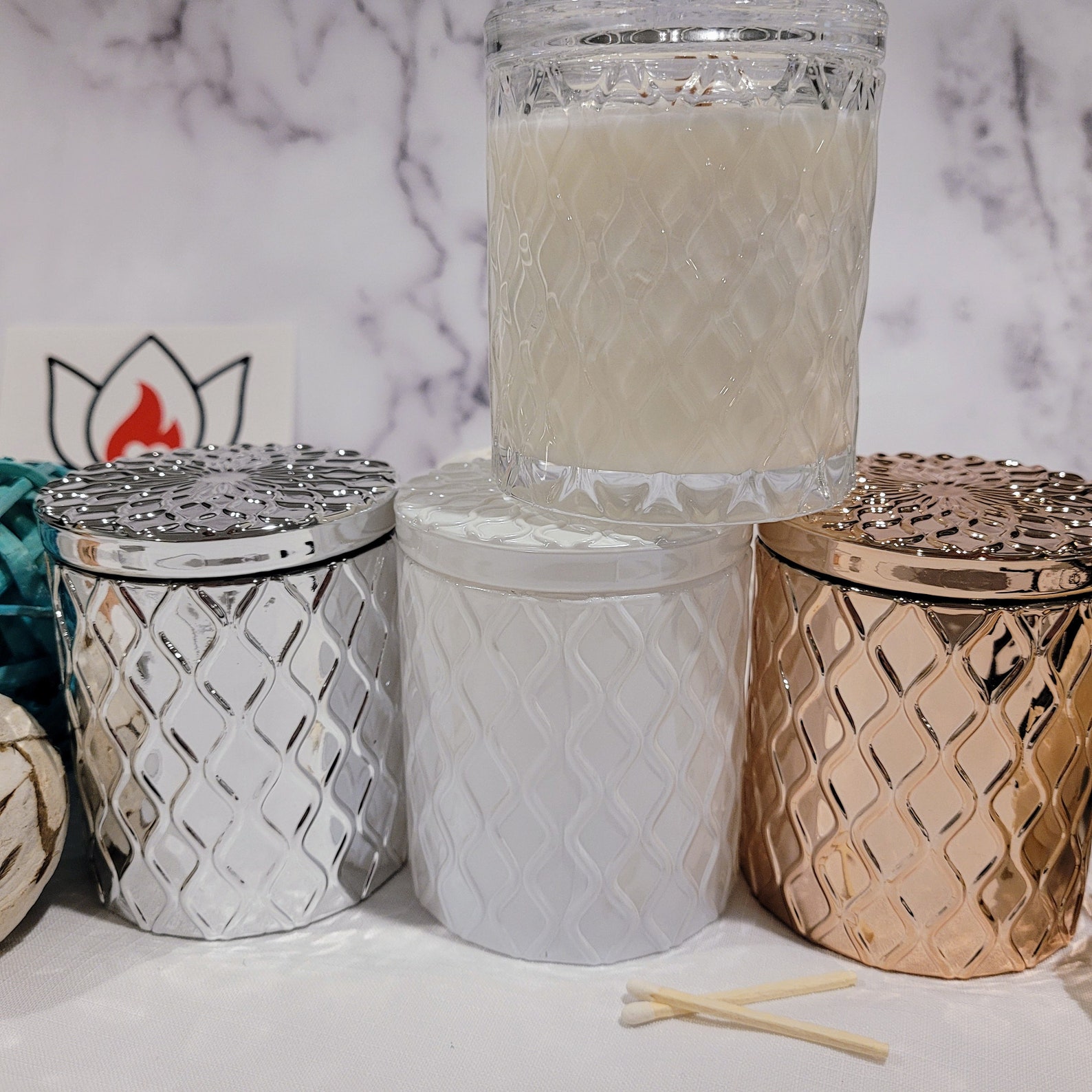 Luxury Soy Candles/ Glass Container/ Hand-poured Candles/gift Giving ...