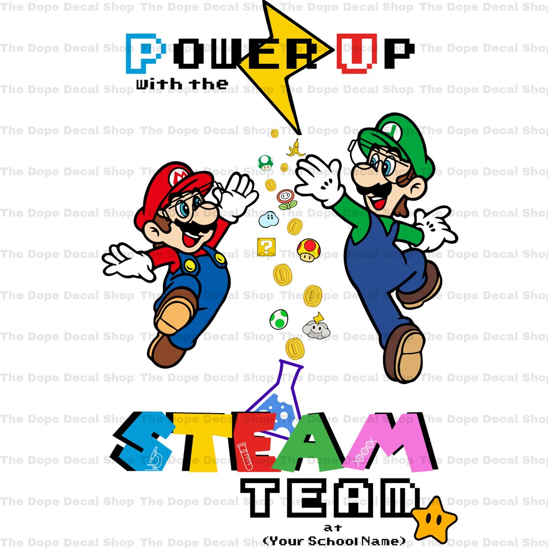 Super Mario Brothers STEAM T-shirt - Etsy