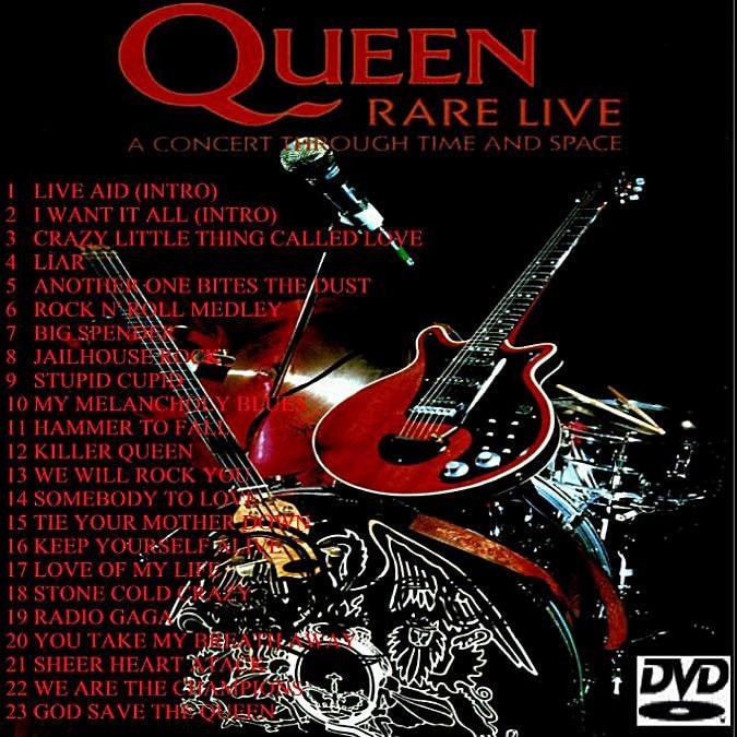 Queen RARE LIVE 1974 - '86 dvd