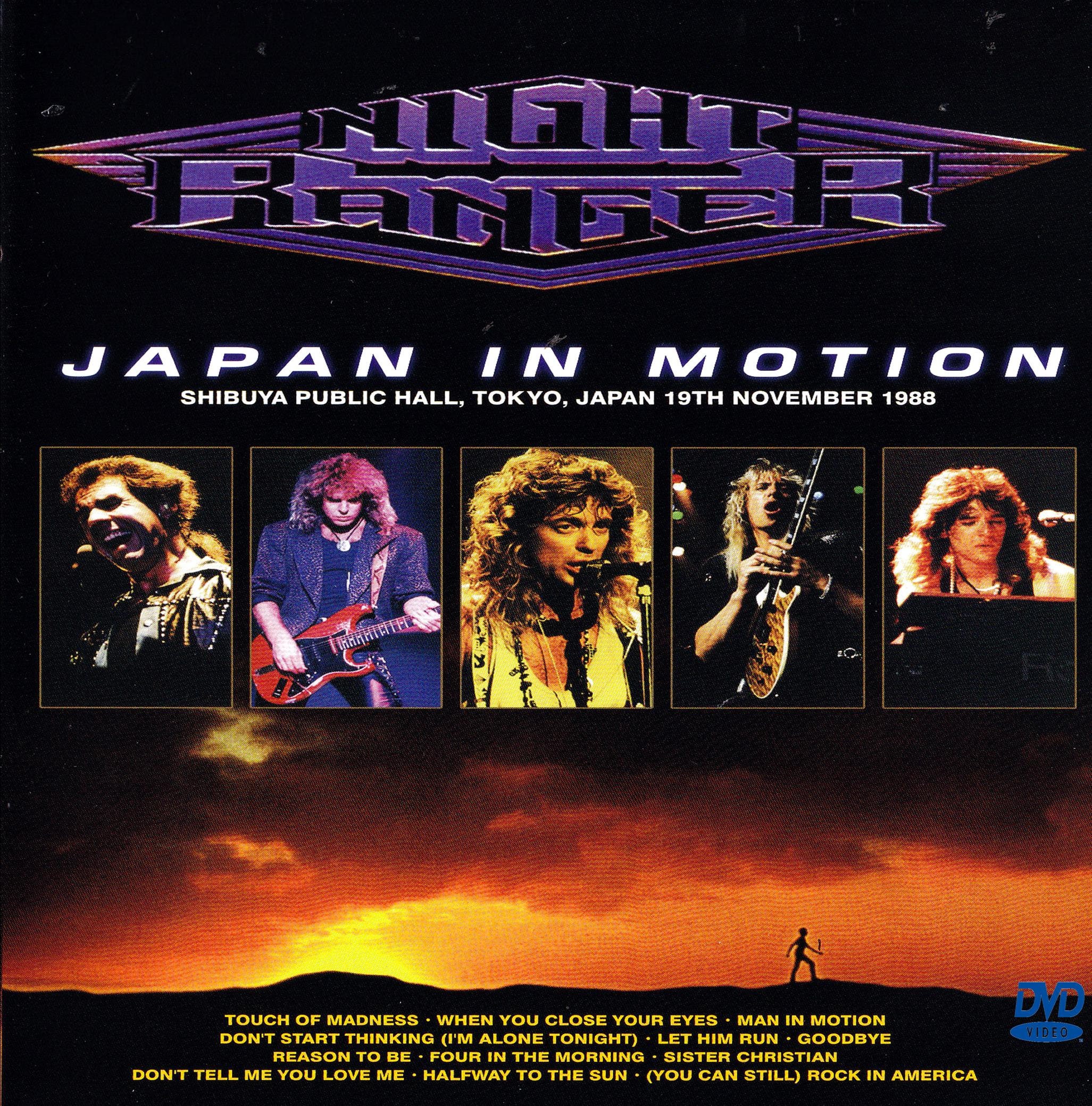 Night Ranger JAPAN IN MOTION 1988 dvd