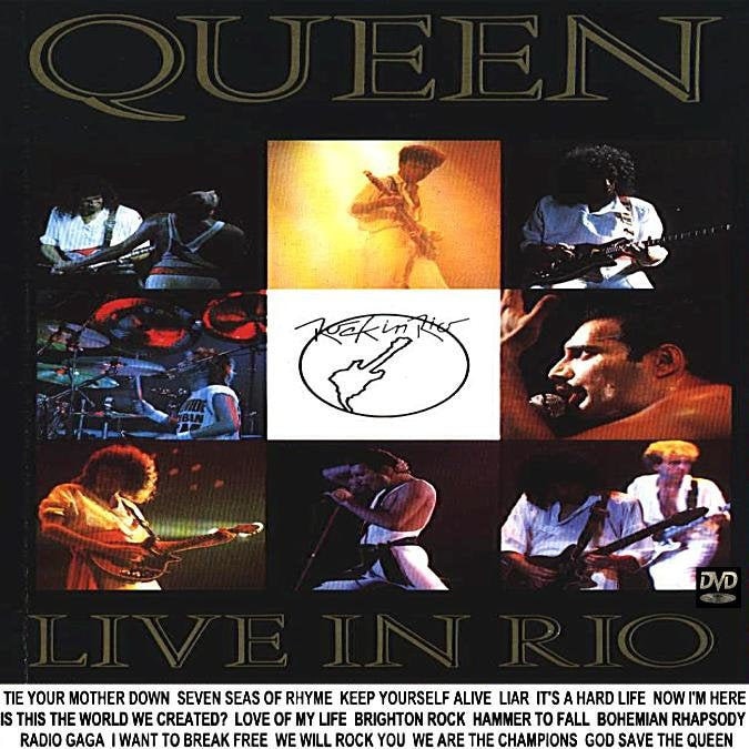 Queen ROCK IN RIO 1985 dvd